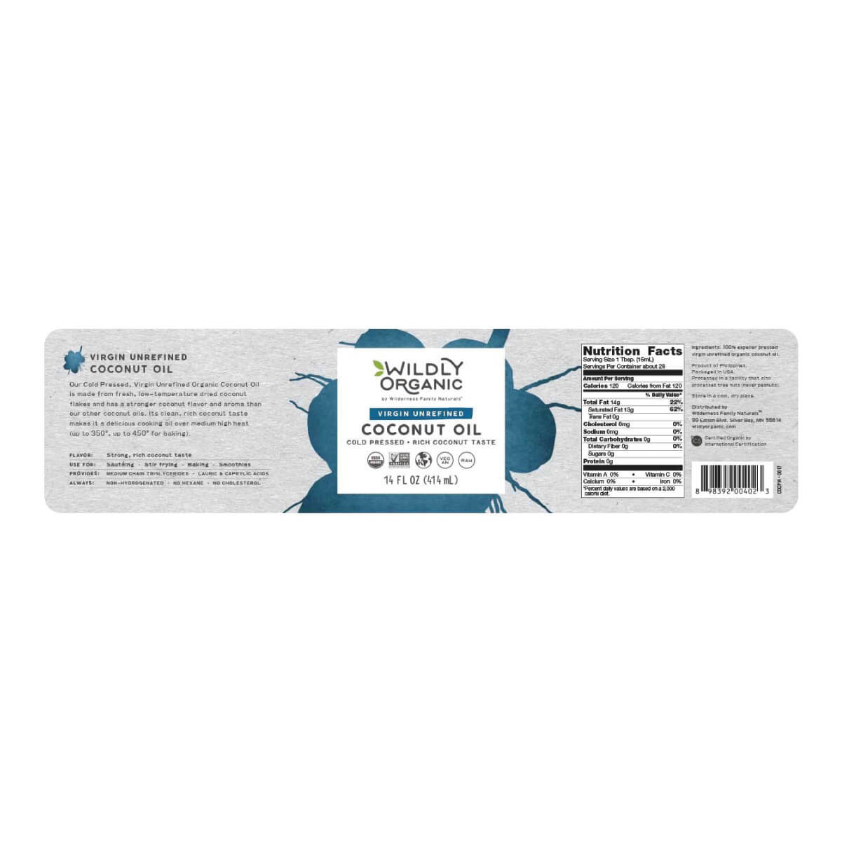 Pure Coconut Oil | USDA Certified Organic | Wildly Organic